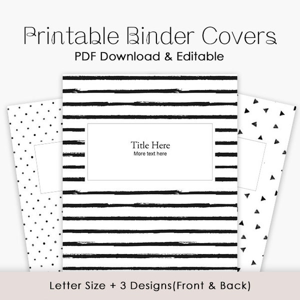 Binder Printables - Etsy