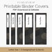 Binder Cover and Spines Printable - Etsy