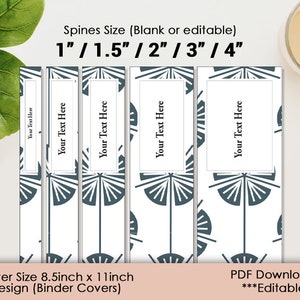 Printable Binder Cover and Spines - Etsy