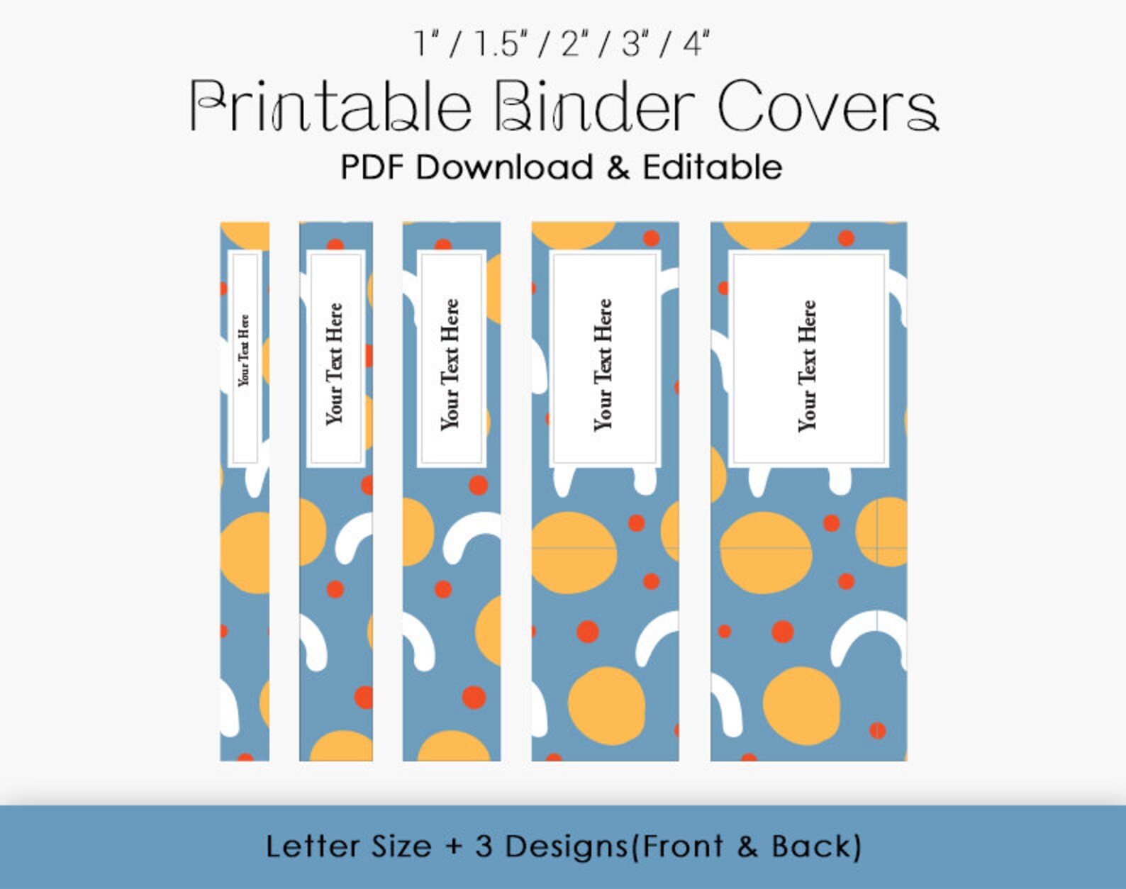 Editable Printable Binder Planner Cover - Etsy