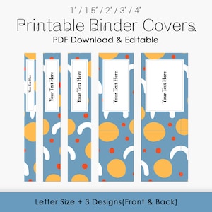 Editable Printable Binder Planner Cover - Etsy