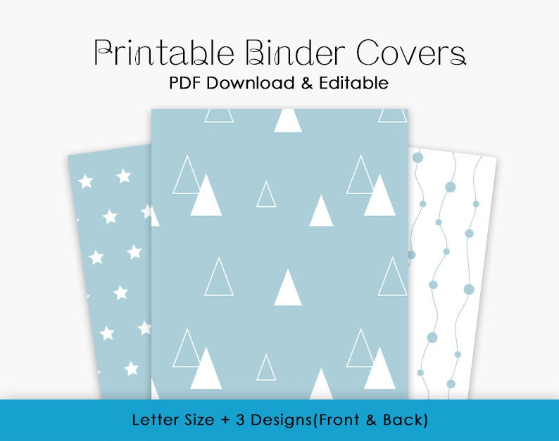 Printable Binder Covers Star Binder Covers Polka Dot Binder Covers - Etsy