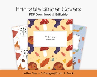 Binder Cover Printable Instant Download Subject Cover - Etsy