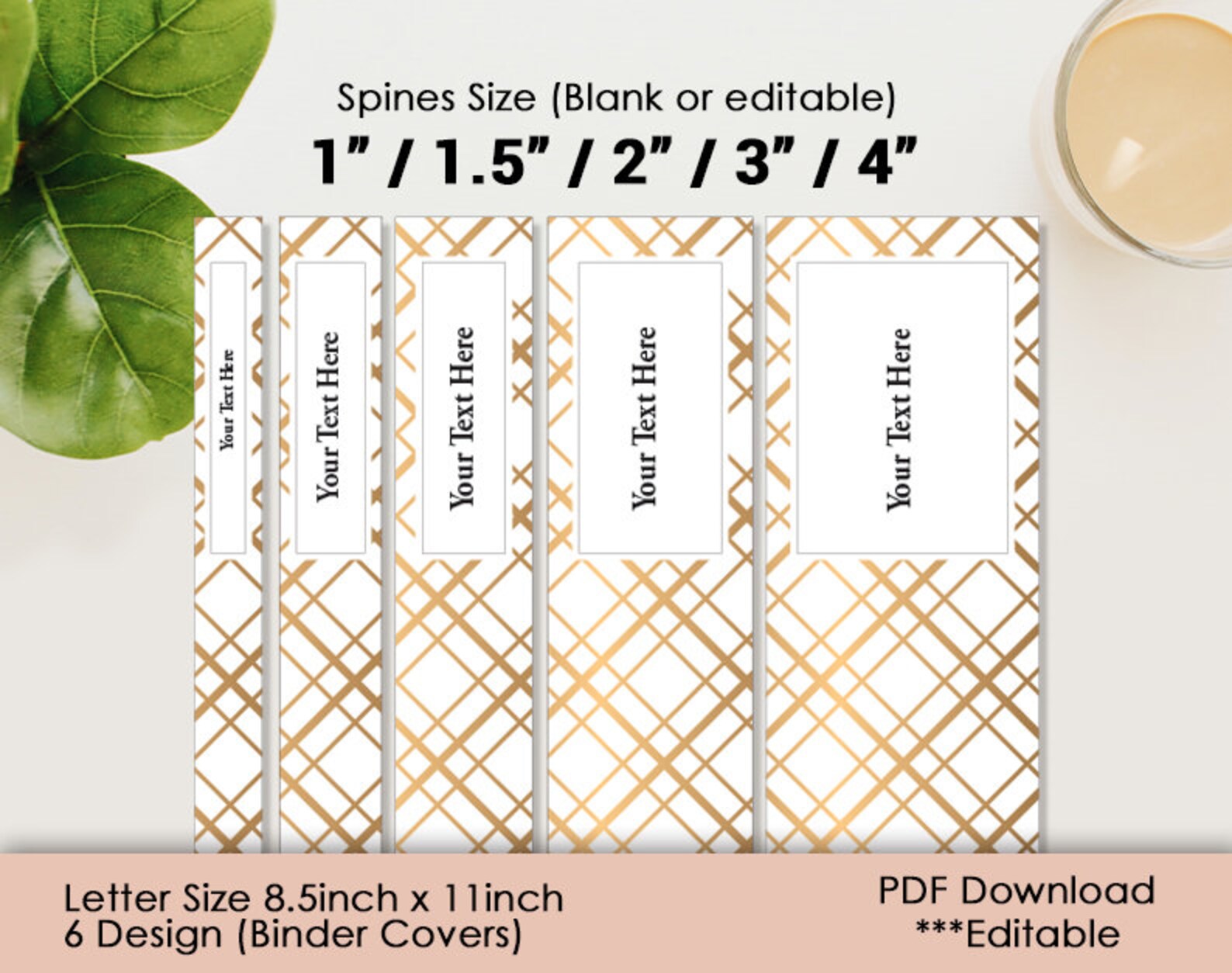 Binder Cover and Spines Printable Templates - Etsy