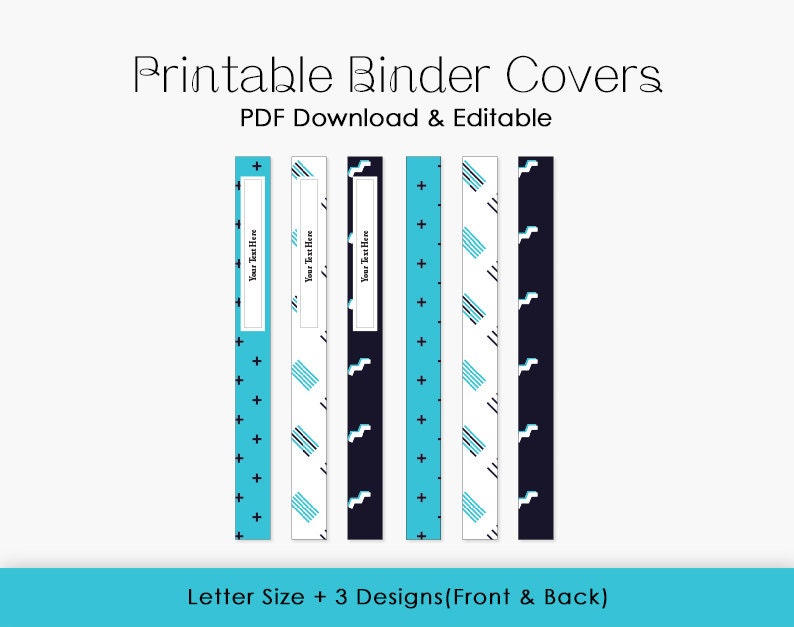 Printable Binder Cover Design - Etsy