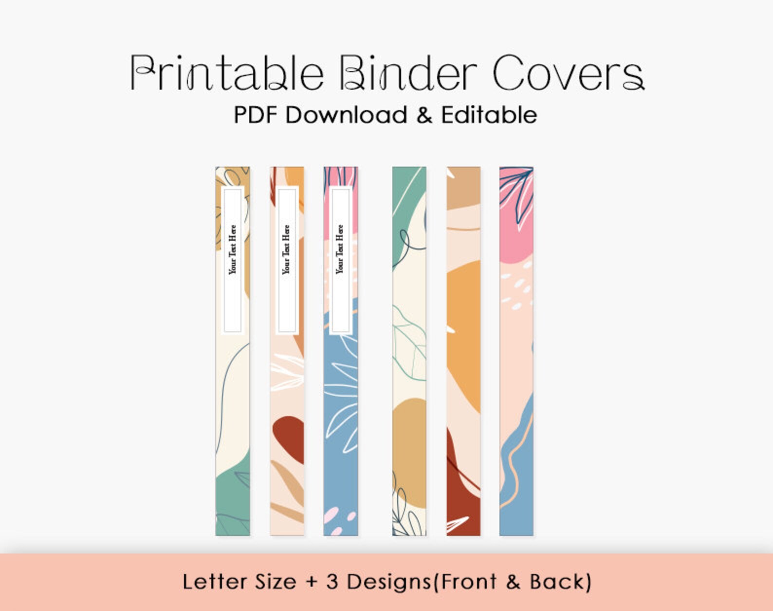 Printable Binder Cover Spines - Etsy