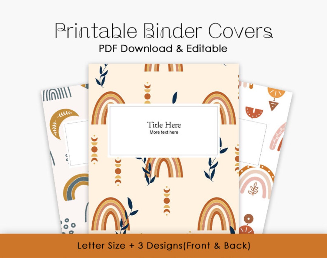 Portada de carpeta imprimible / Descarga instantánea / Portada de tema ...