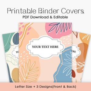 Printable Binder Cover Spines - Etsy