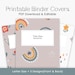 Boho Printable Binder Cover Template: Editable Subject Covers (digital ...