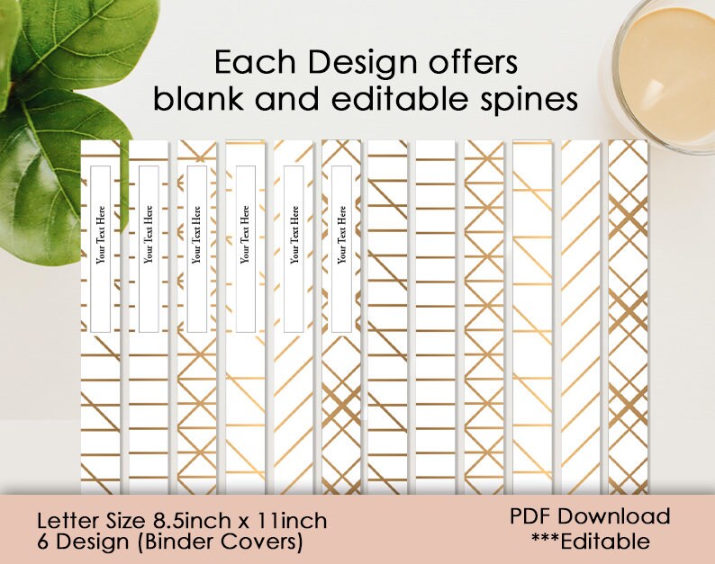 Binder Cover and Spines Printable Templates - Etsy