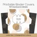 Binder Cover and Spines Printable - Etsy