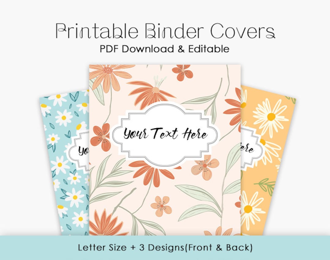 Printable Binder Cover Templates