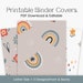 Boho Printable Binder Cover Template: Editable Subject Covers (digital ...