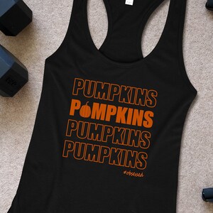 Pumpkins Workout Tank Fall and Halloween Fitness Shirt 80 Day Style ...