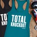 Total Knockout Boxing Tank. Womens Workout Shirt Lady Boxer Fitness Gym ...