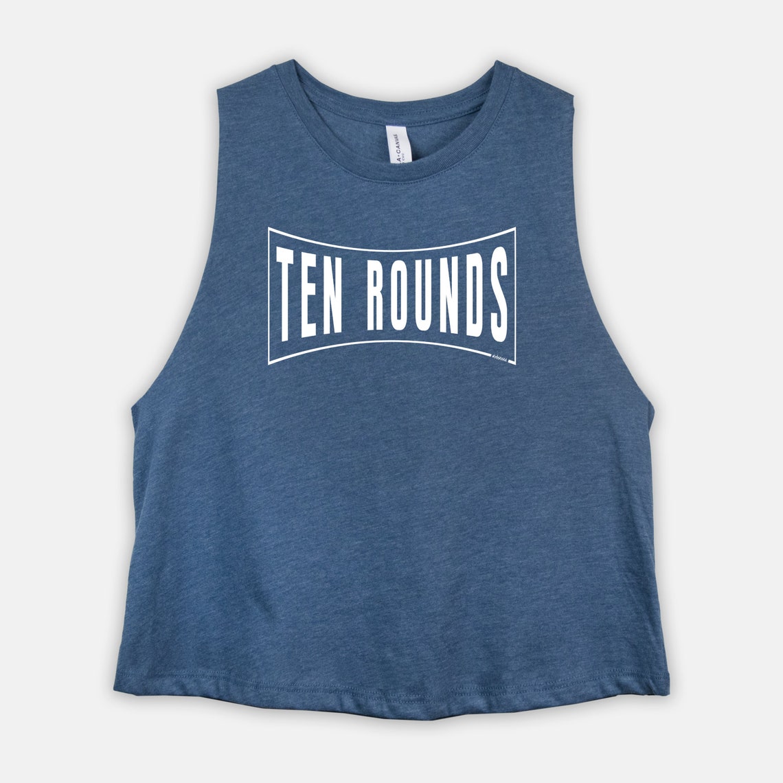 10 Boxing Rounds Cropped Tank Womens Workout Tank Lady Boxer Coach Gift ...