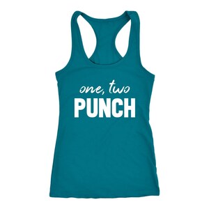 10 Boxing Rounds Women Boxer Tank 1 2 Punch Ladies Boxing Workout Shirt ...