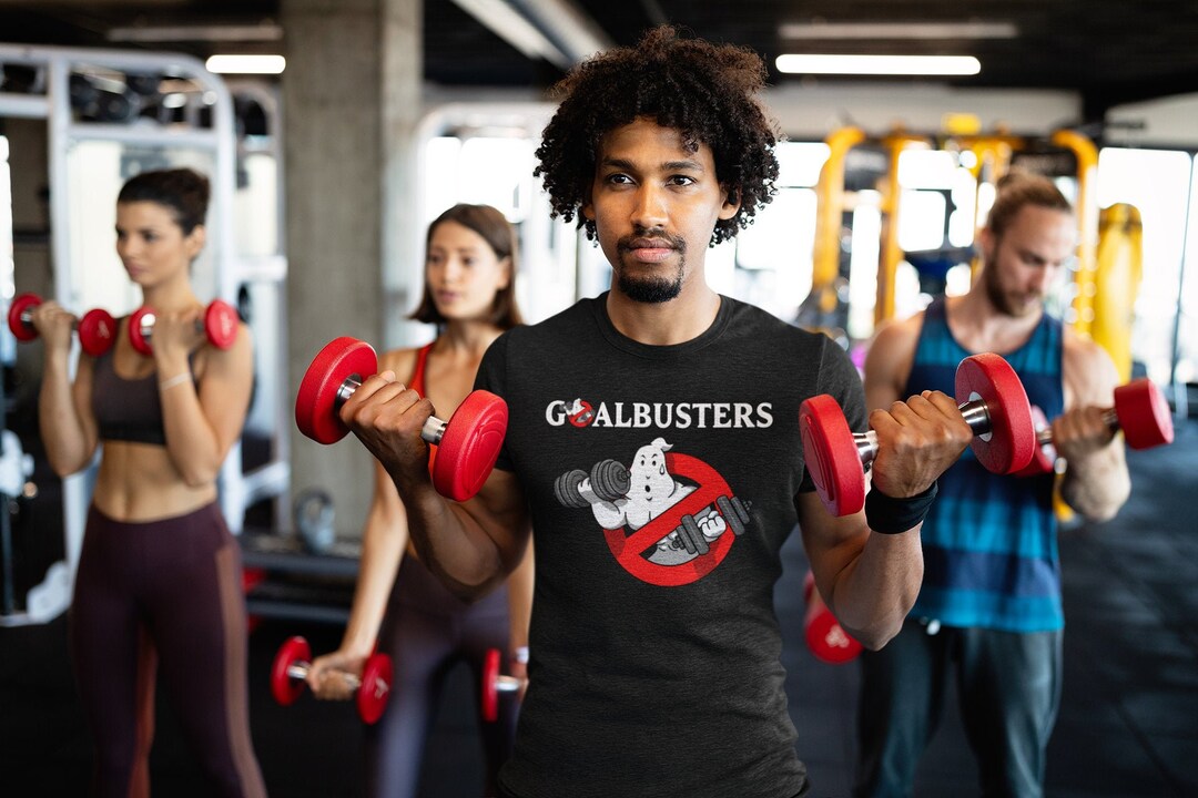 Goal Busters Shirt Mens Ghostbusters Inspired Tee Mans Weightlifting ...