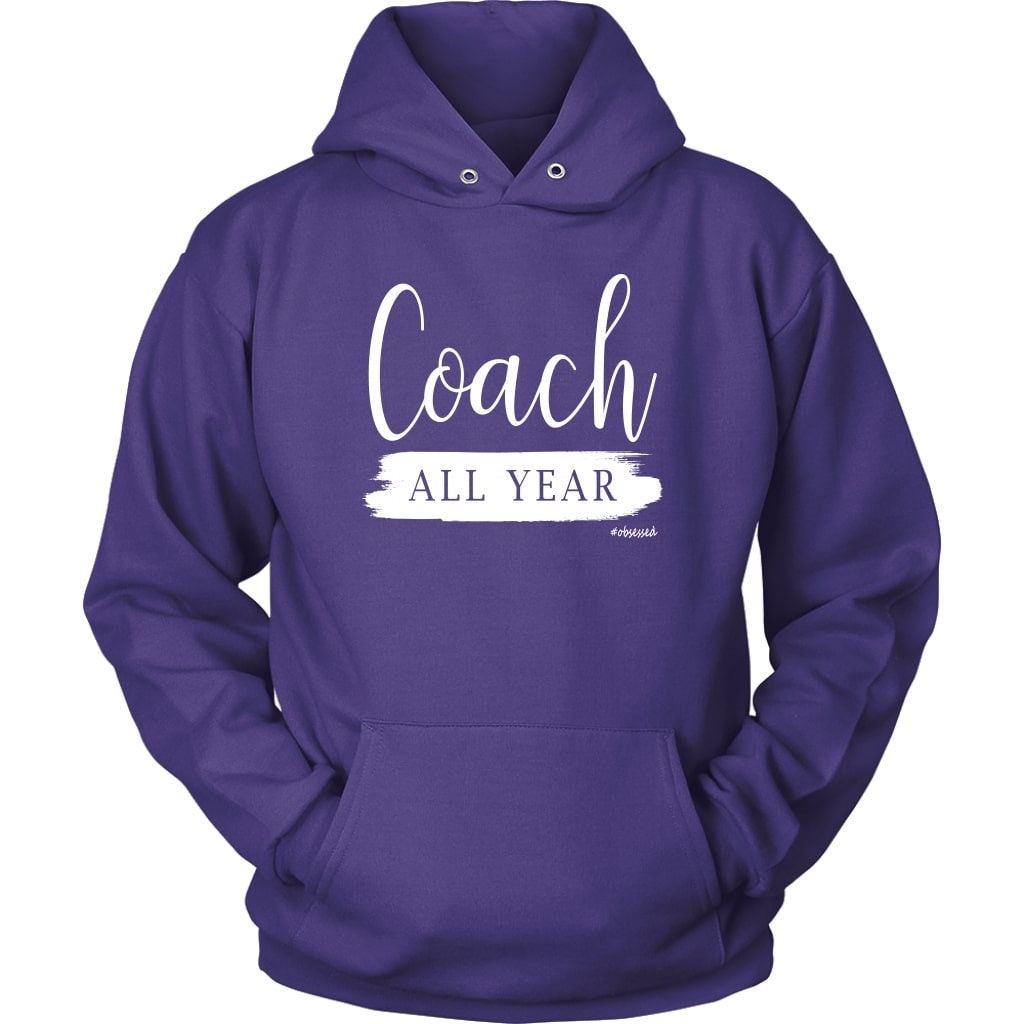 Coach All Year Hoodie Unisex Coaching Hooded Sweatshirt Mens Ladies ...