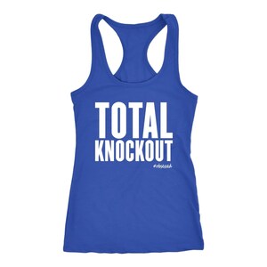Total Knockout Boxing Tank. Womens Workout Shirt Lady Boxer Fitness Gym ...