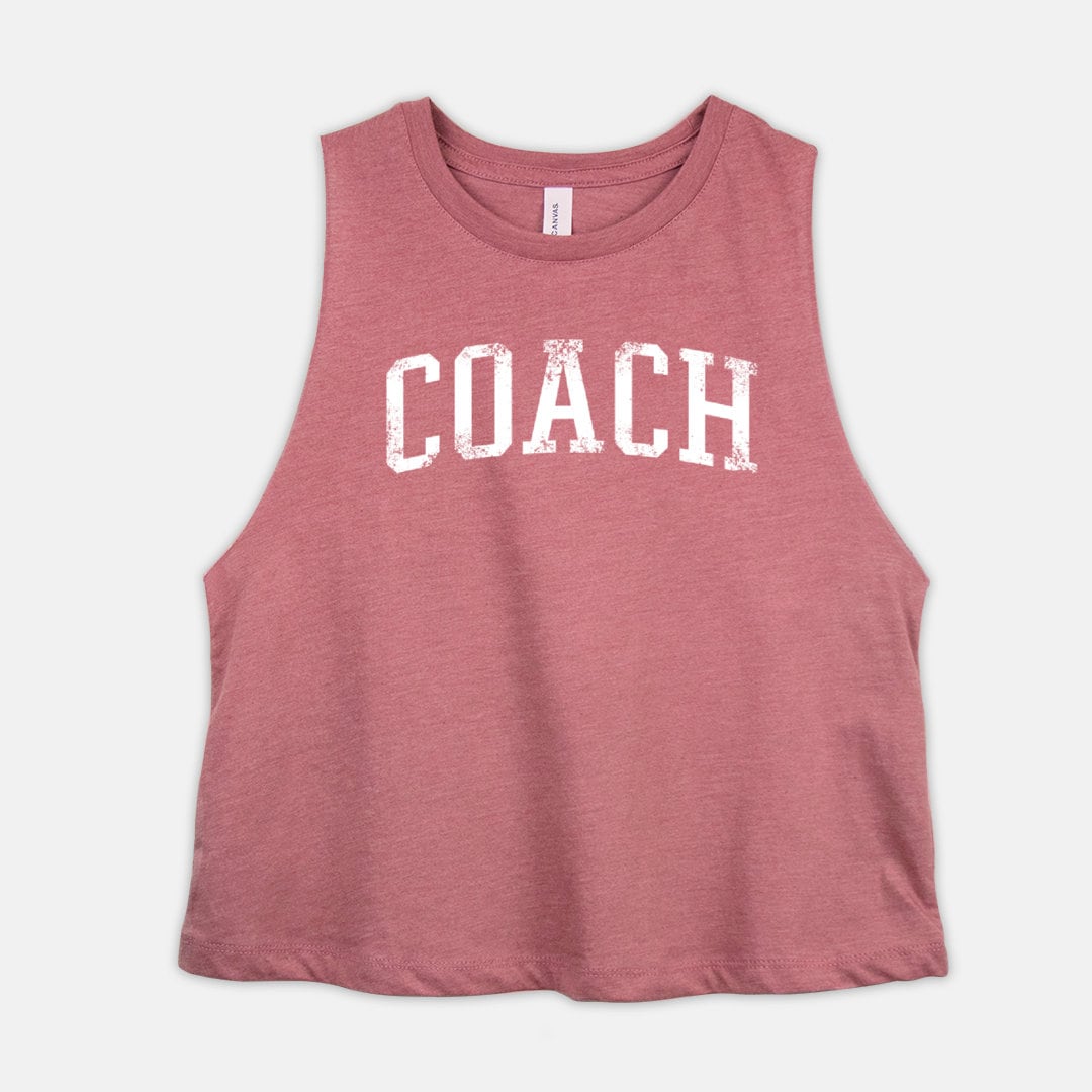 COACH Cropped Tank Womens Workout Crop Shirt Ladies Fitness - Etsy