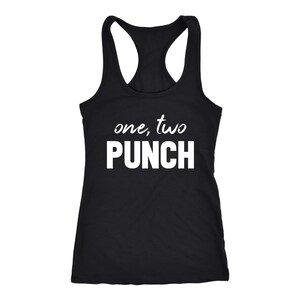 10 Boxing Rounds Women Boxer Tank 1 2 Punch Ladies Boxing Workout Shirt ...