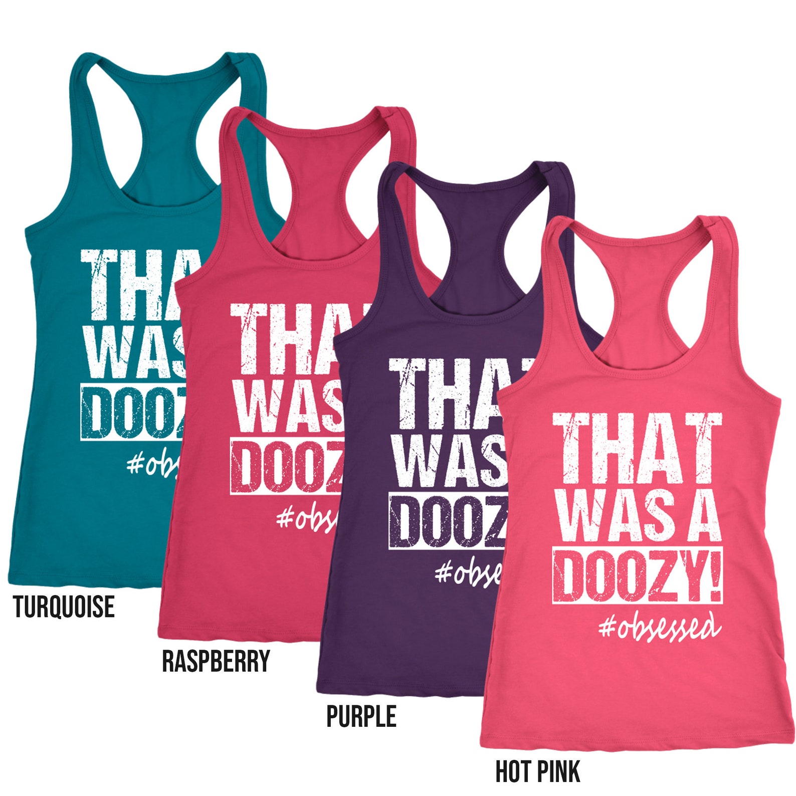 Workout Tank That Was A Doozy Donald Stamper Quote Women's Racerback ...