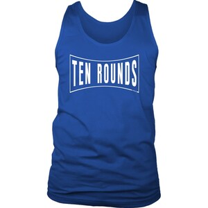 10 Boxing Rounds Men's Tank Boxing Workout Shirt Male Boxer Coach Gift ...