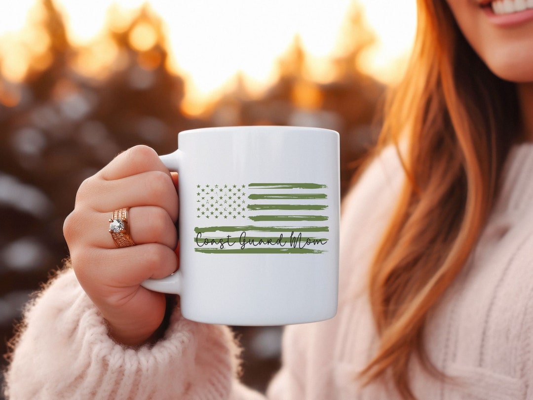 Coast Guard Mom Coffee Mugs, Proud USCG Mother, Military Family Gift ...