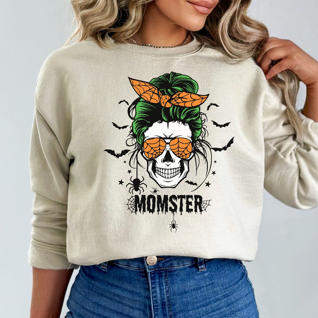 Vintage Halloween Momster Sweatshirt: Retro Skeleton Design - Etsy