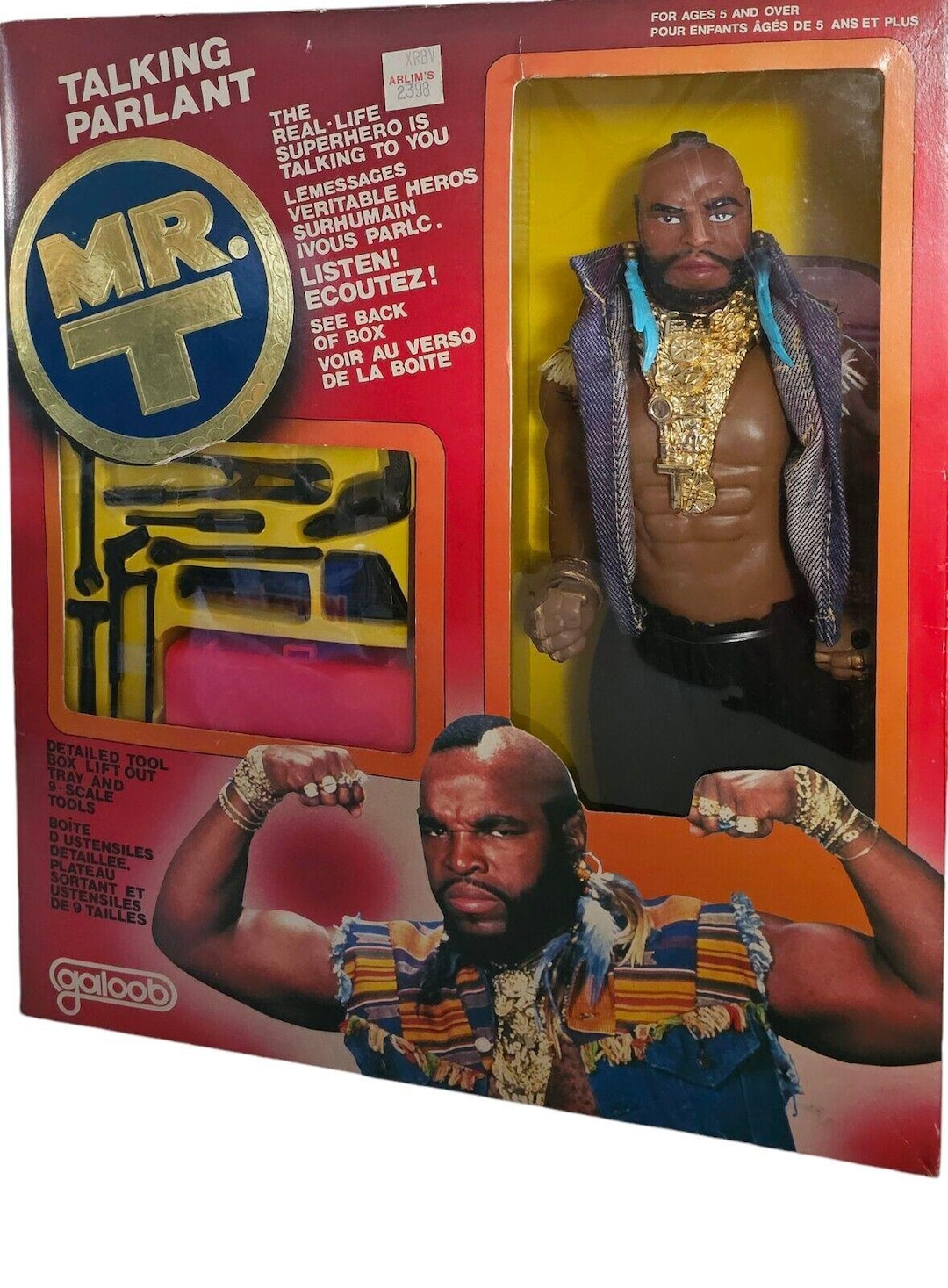 Vintage 1983 Galoob Talking Mr. T Action Figure Vintage Doll Works ...