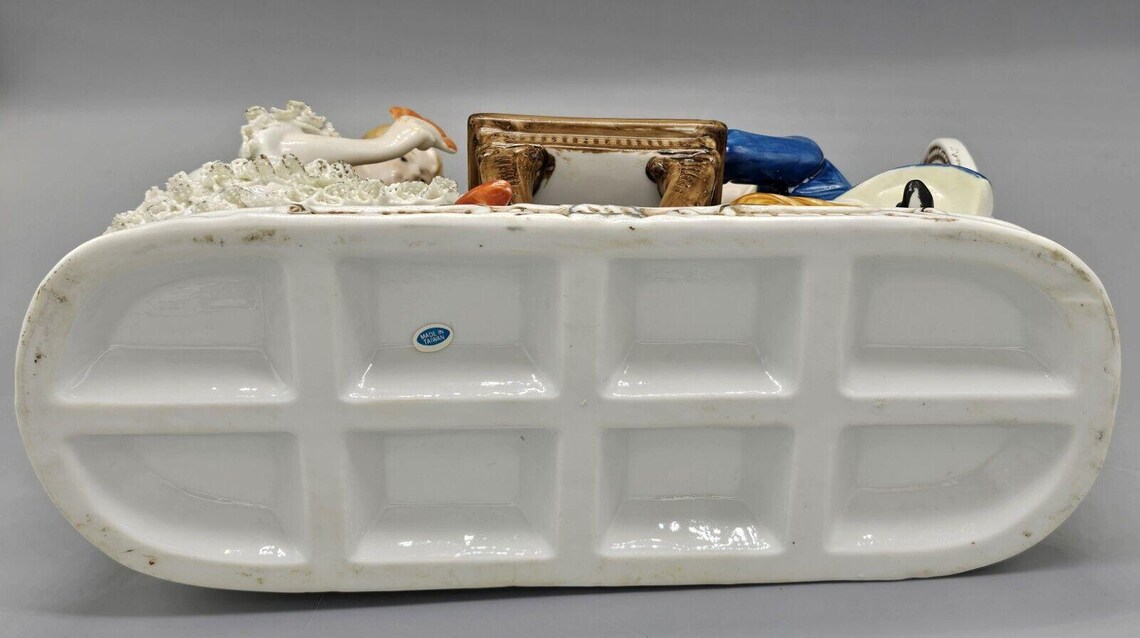 Vintage Porcelain Colonial Couple Playing Cards Porcelain Figurines - Etsy