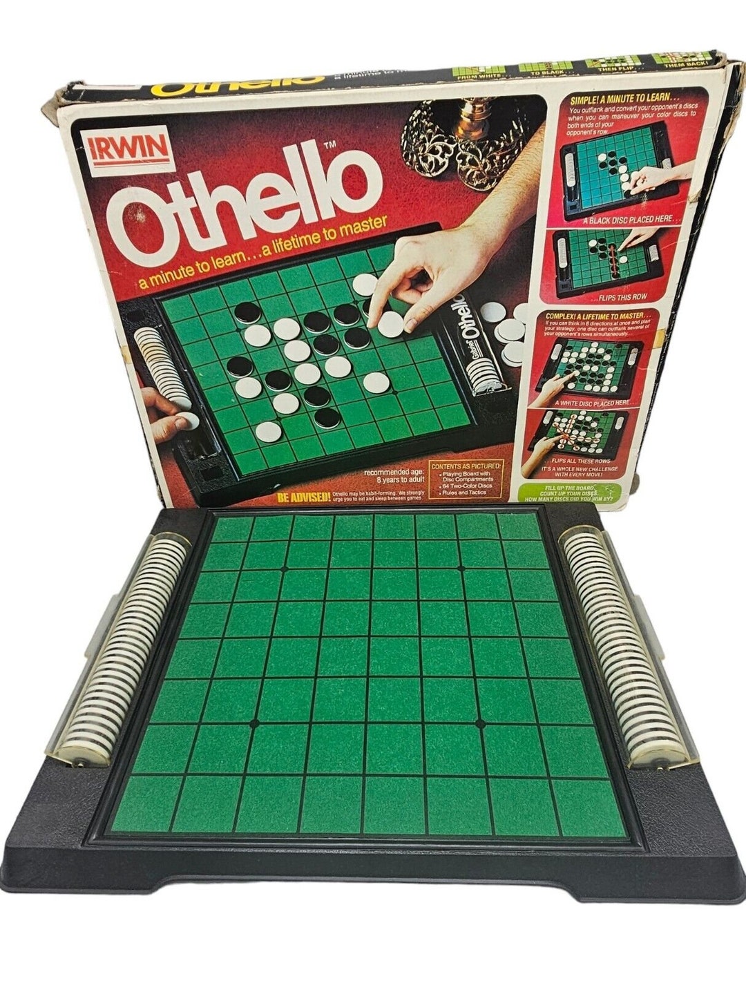 Vintage Othello Gabrielle Strategy Game 639 Canadian french/english no ...