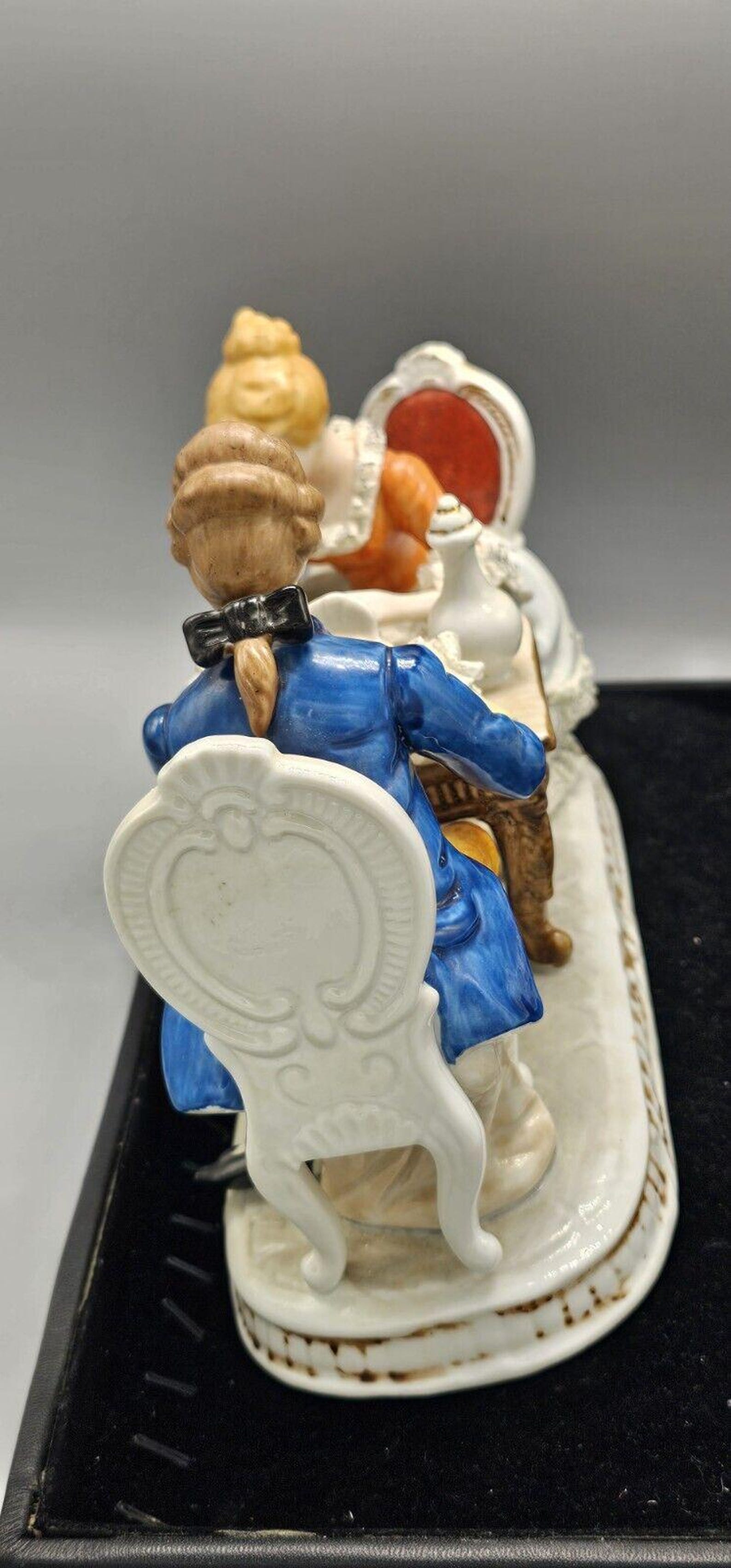 Vintage Porcelain Colonial Couple Playing Cards Porcelain Figurines - Etsy