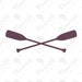 Crossed Oars Cut File SVG - Etsy