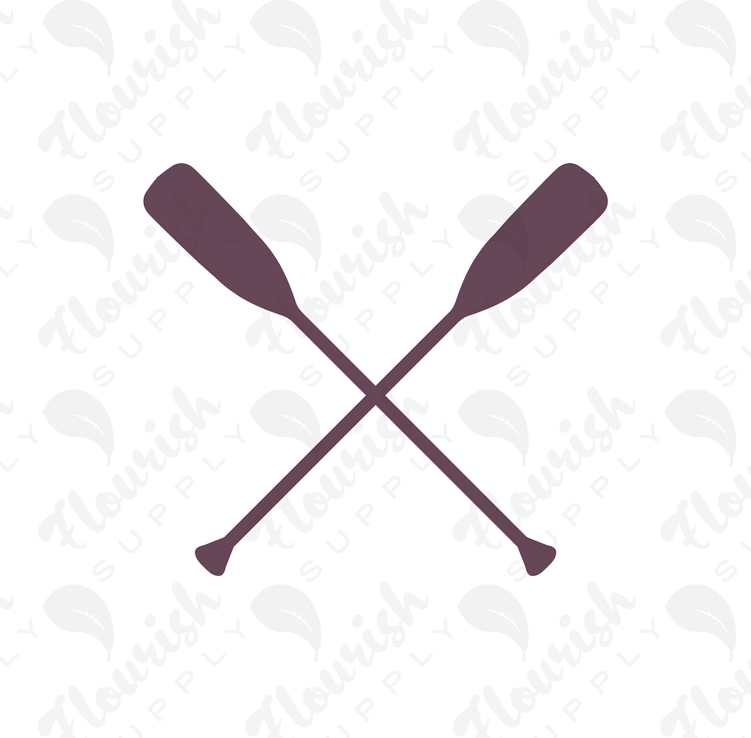 Crossed Oars X Cut File SVG - Etsy
