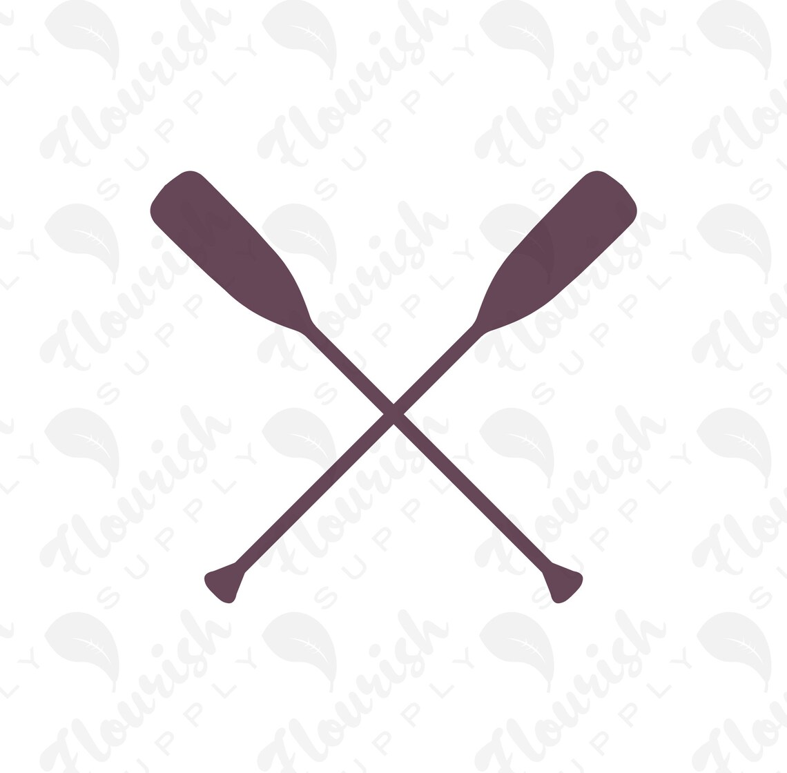Crossed Oars X Cut File SVG - Etsy