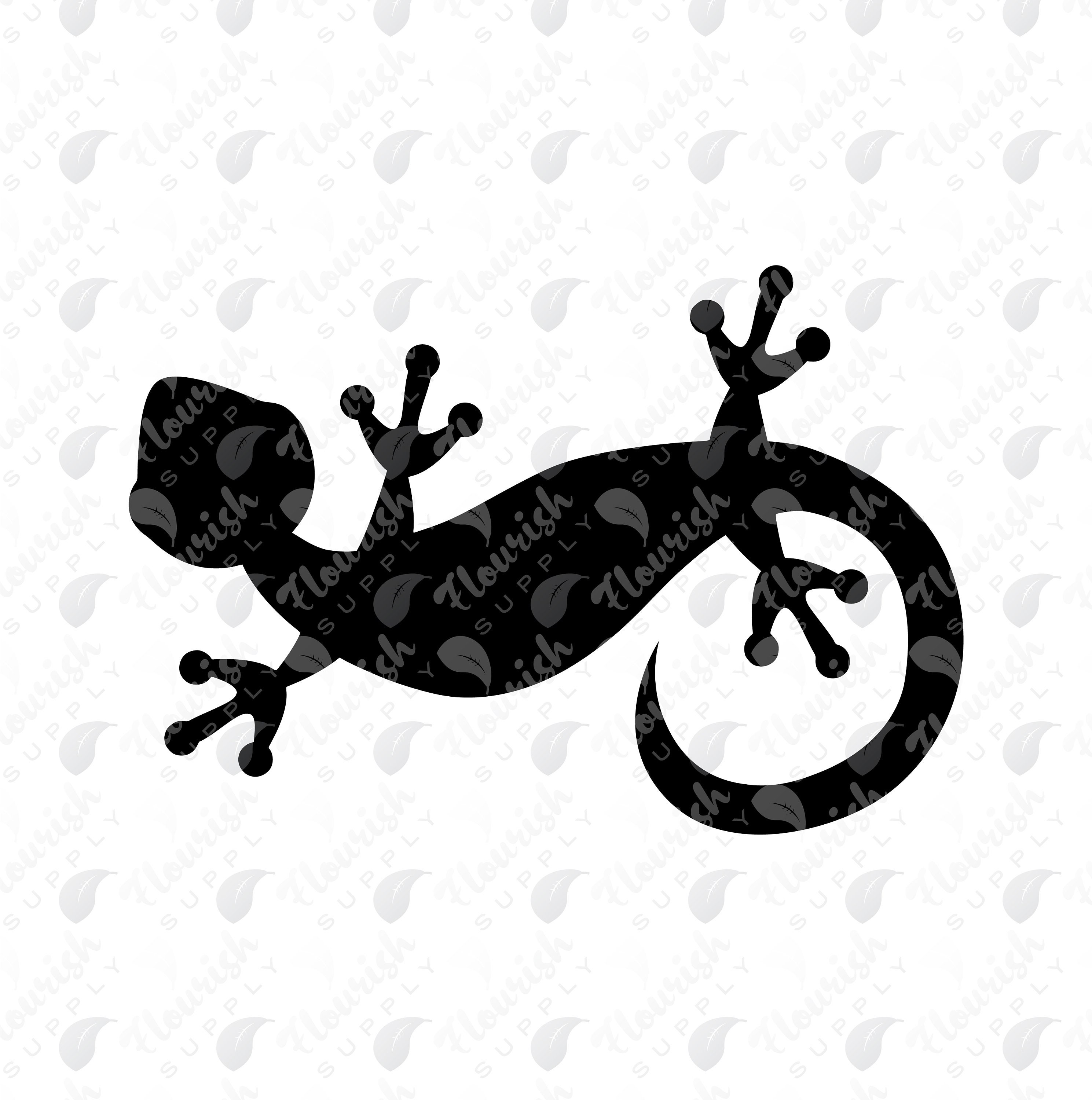 Gecko Lizard 90s Inspired SVG Vector Graphic Design Cut File Cricut ...