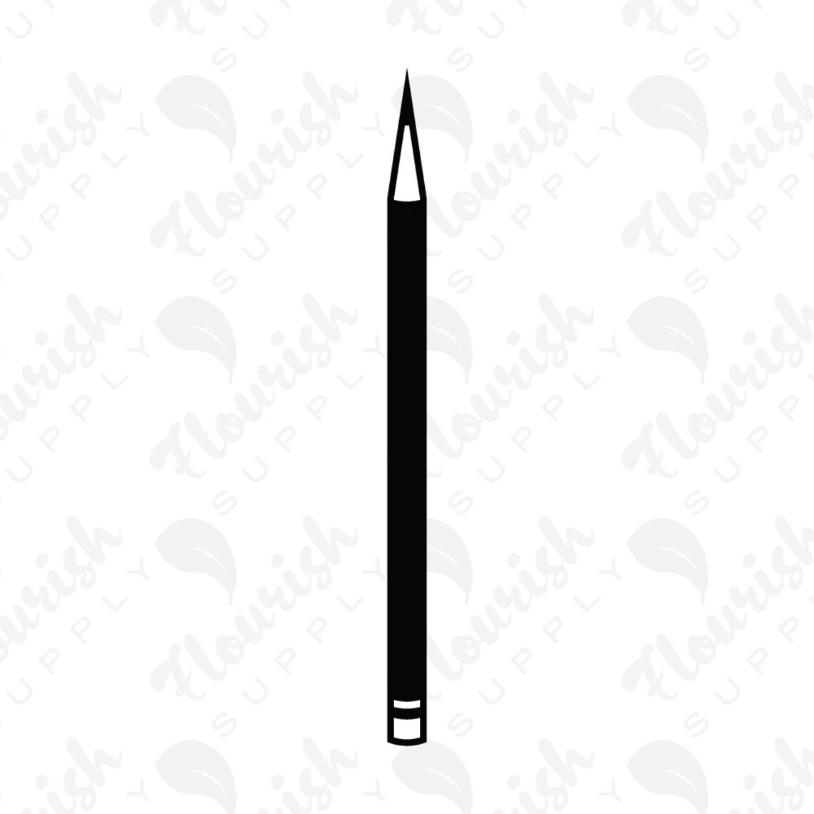 Back to School Simple Pencil Cut File SVG - Etsy