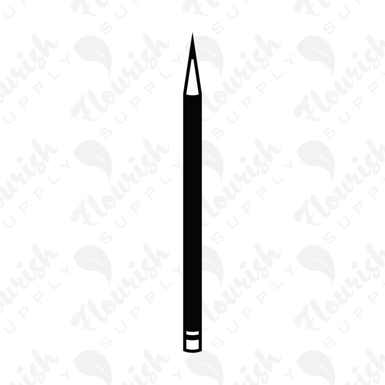 Back to School Simple Pencil Cut File SVG - Etsy