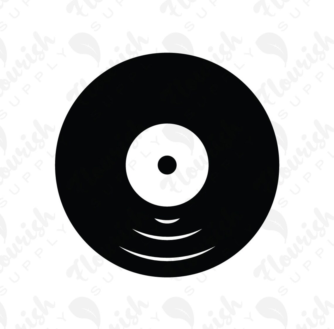 Record Vinyl Music Cut File SVG - Etsy