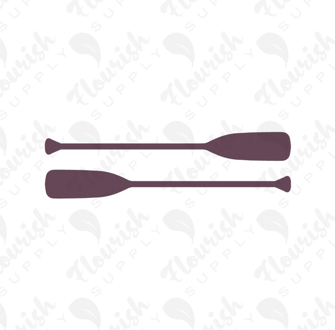 Straight Oars Cut File SVG - Etsy