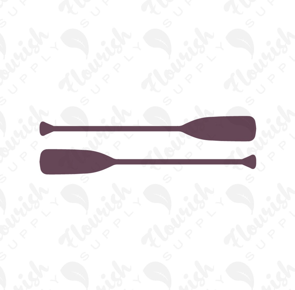 Straight Oars Cut File SVG - Etsy