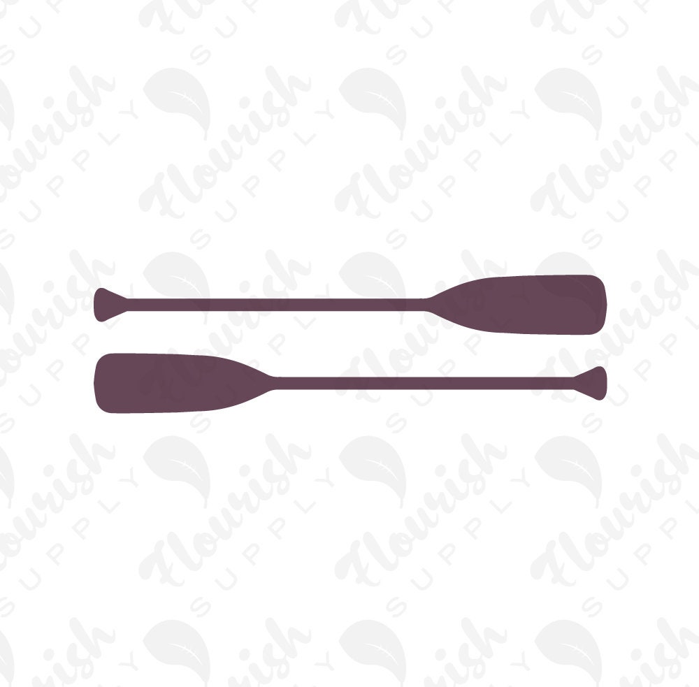 Straight Oars Cut File SVG - Etsy