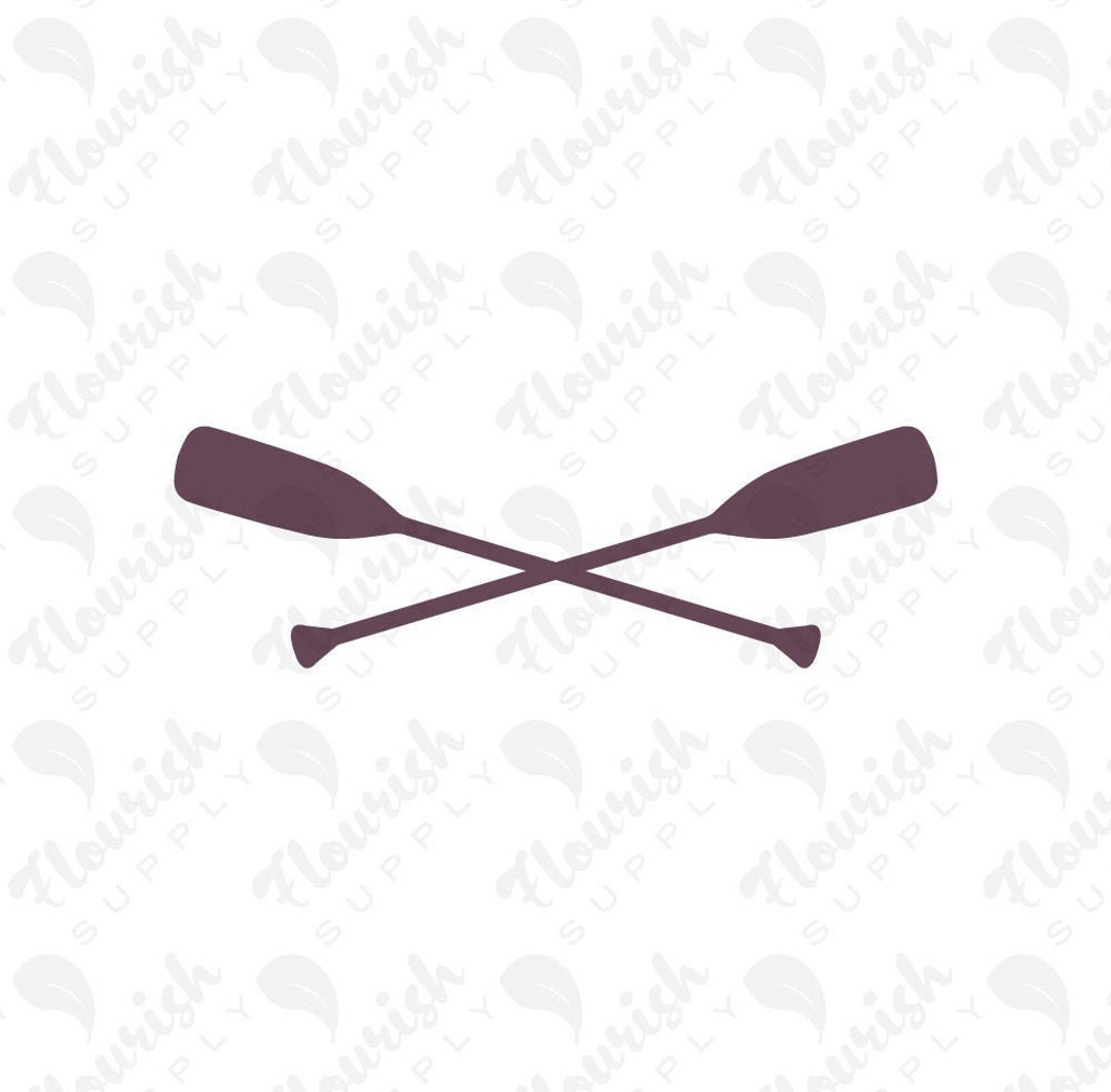 Crossed Oars Cut File SVG - Etsy