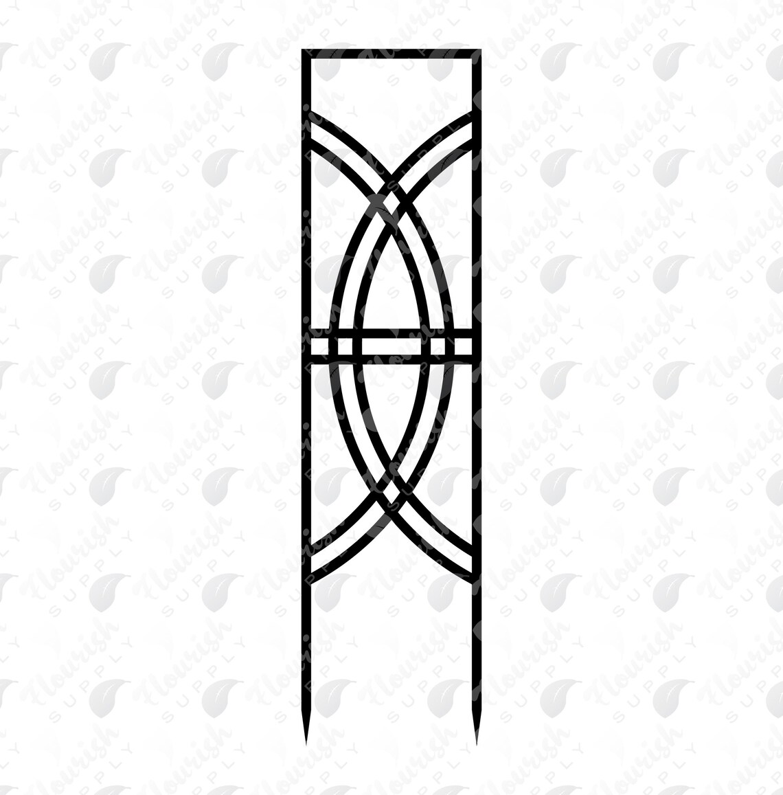 Art Deco Plant Trellis Cut File SVG for Indoor House Plants - .SVG for ...