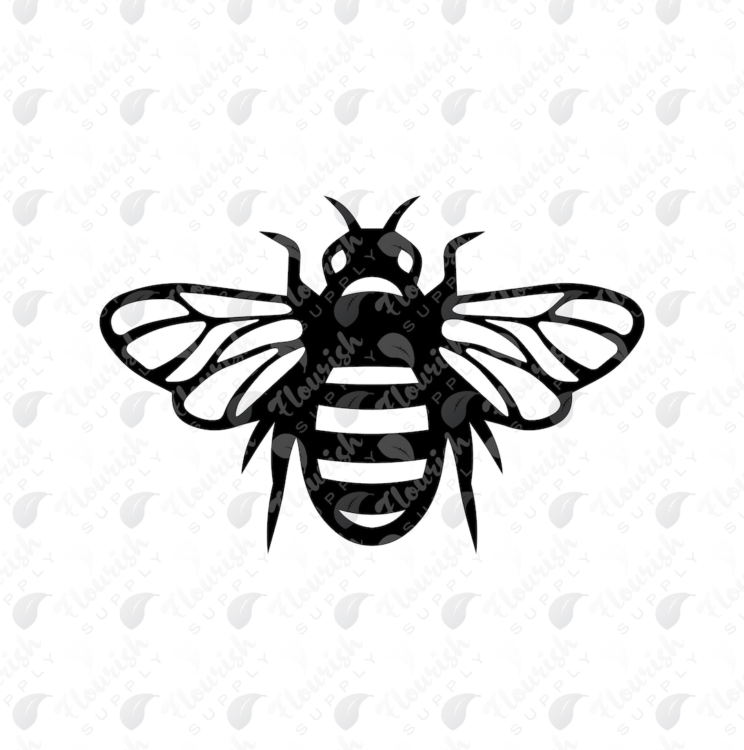Bee SVG Cut File - Icon Logo - Vector Cut File SVG PNG Cricut ...