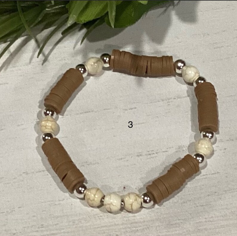 Heishi Bead Bracelet Stack Cross Bracelet Beaded Bracelet - Etsy