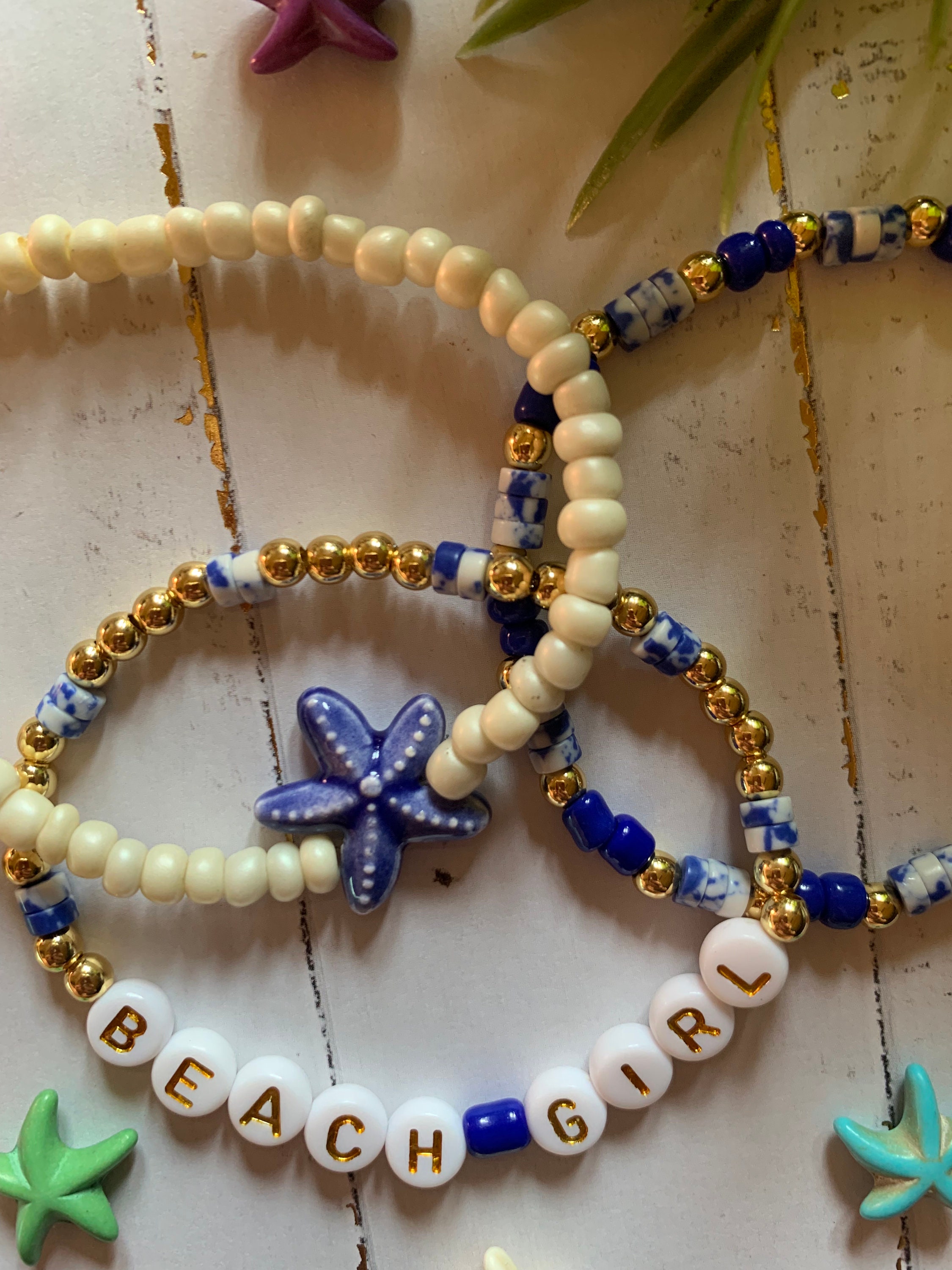 Beach Girl Bracelet Stack, Beaded Bracelet Stack, Boho Jewelry for ...