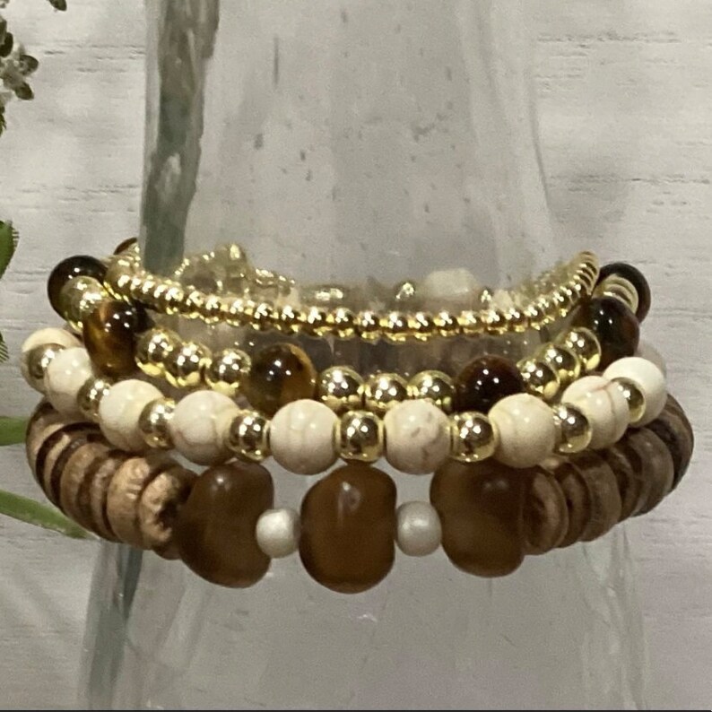 Beaded Bracelet Stack Boho Jewelry for Women Personalized - Etsy